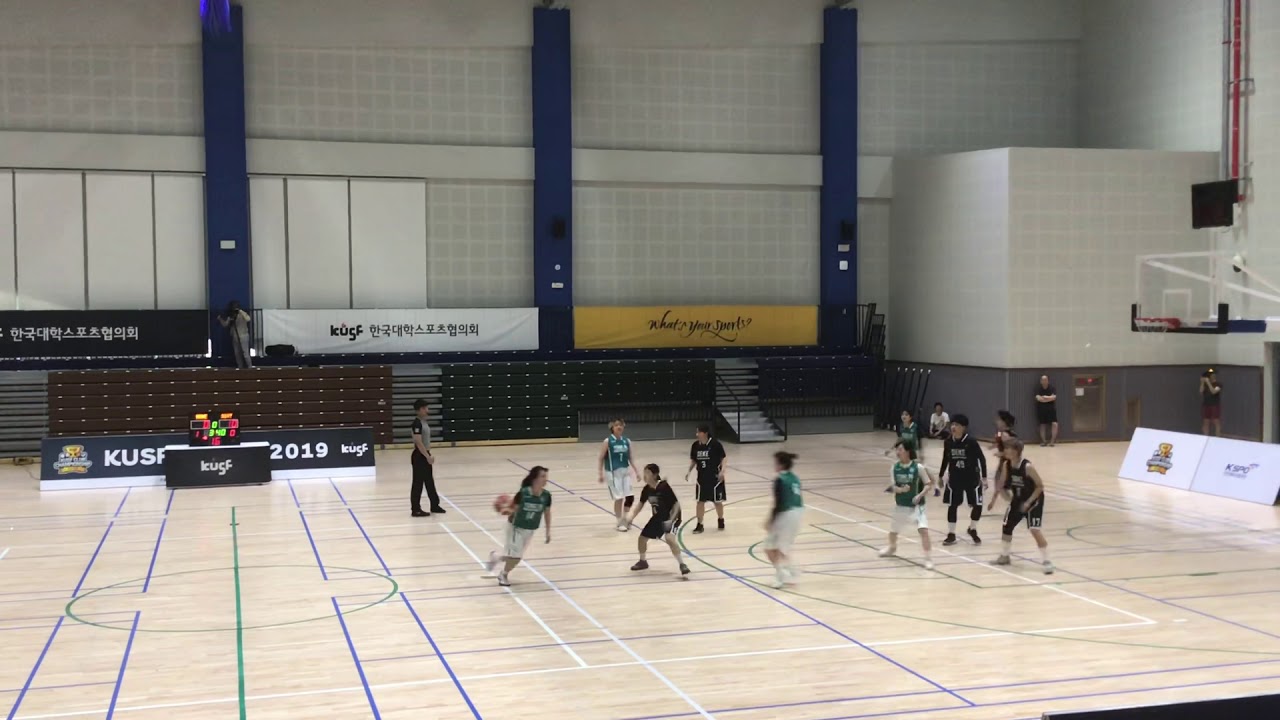 190622 KUSF클럽챔피언십2019 예선 숙명여대DEKE vs 용인대YB 1Q (1) - YouTube