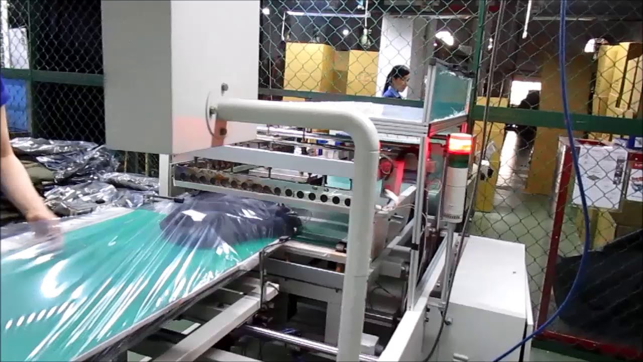 Automation Packing, Boxing, polybag welding - YouTube