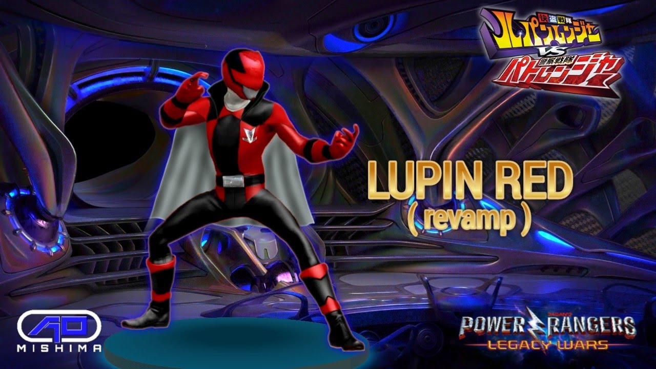 Lupin Red Revamp | Game Play | Mod Skin | Power Rangers Legacy Wars ...