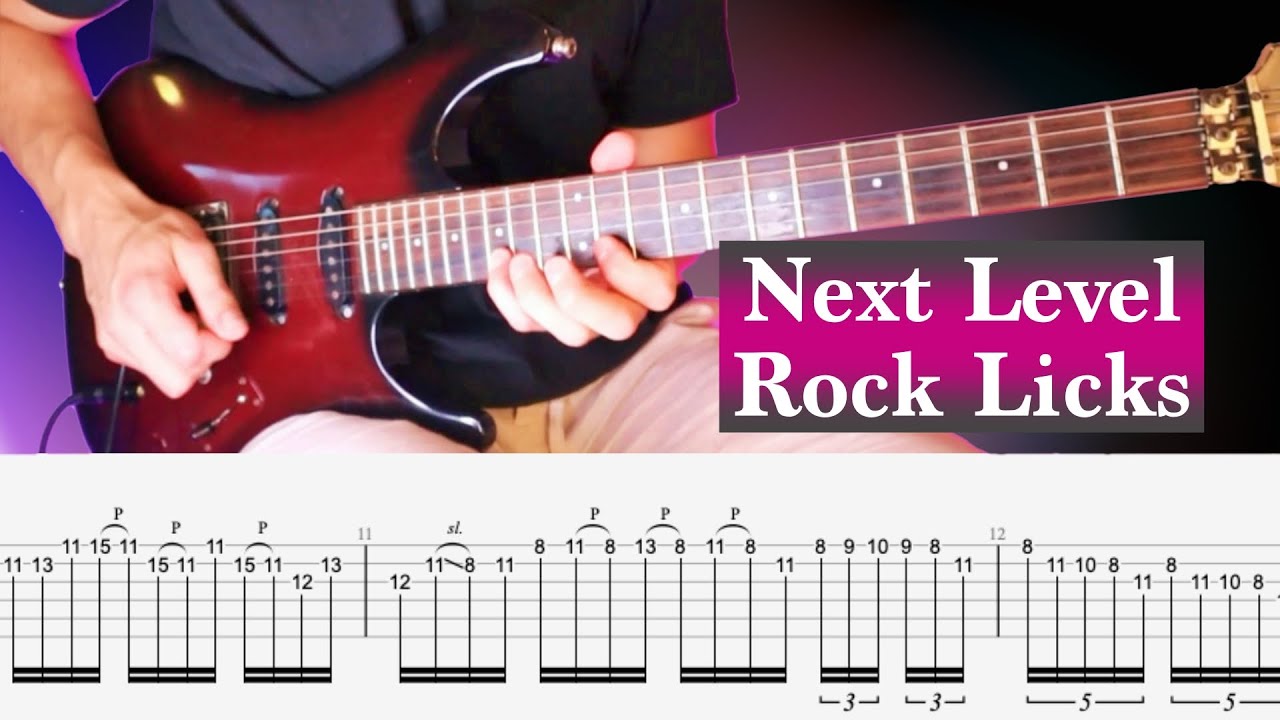 Next level Rock Licks Vol.1 - Pentatonic scale and beyond (tabs) - YouTube