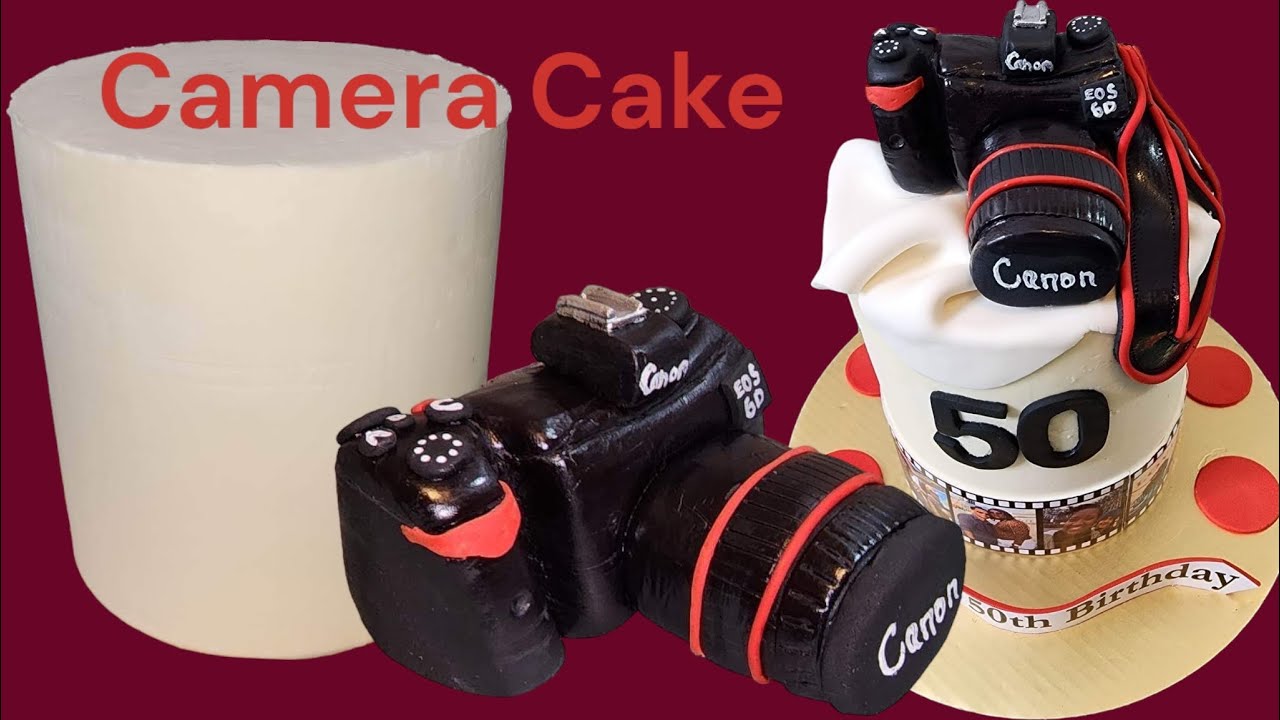 Camera Theme Cakes With Photo Roll - YouTube