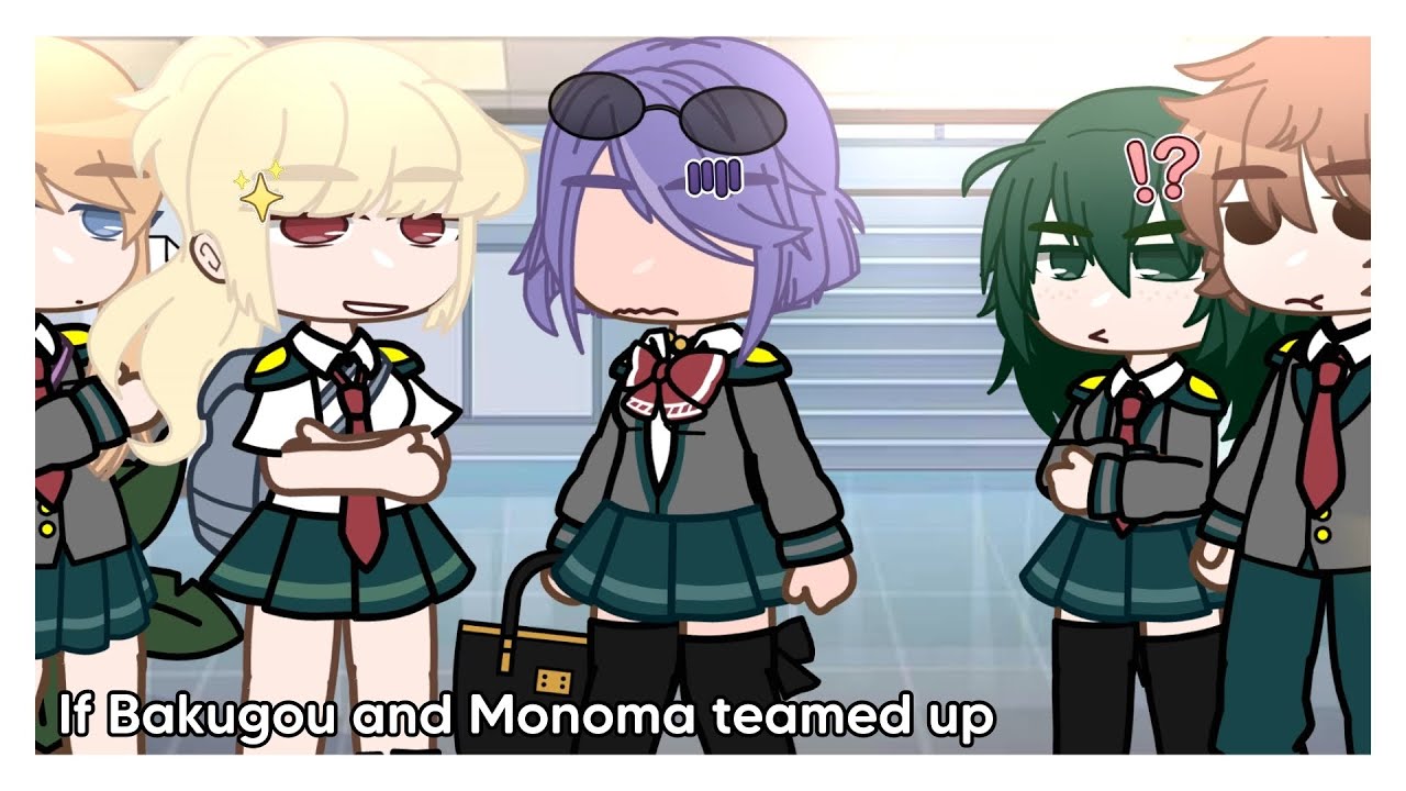 If Bakugou and Monoma teamed up || Curse warning | genderbend | Mha ...