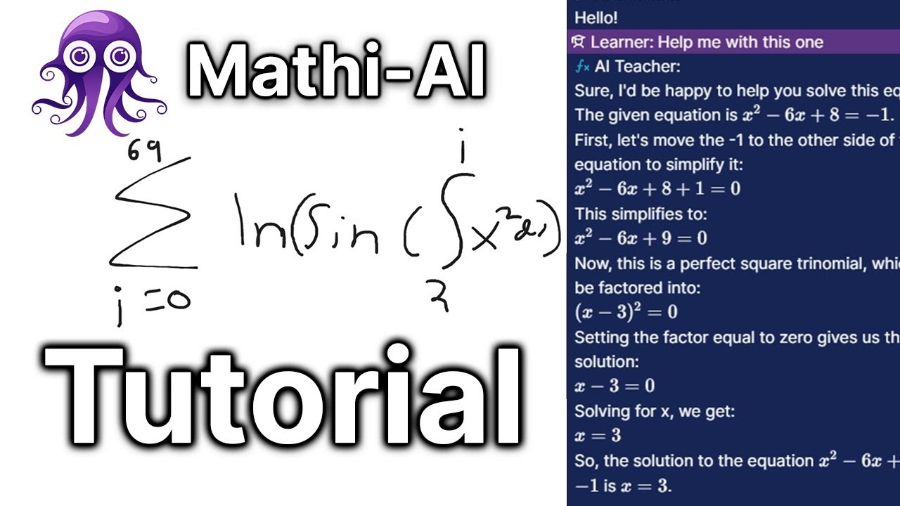 Mathi-AI Tutorial - YouTube