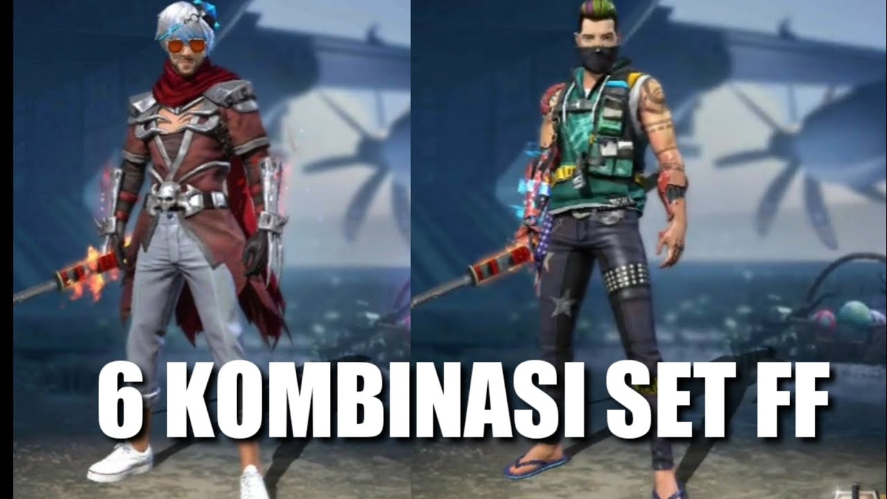 6 KOMBINASI SET FF KEREN (FREE FIRE INDONESIA) - YouTube