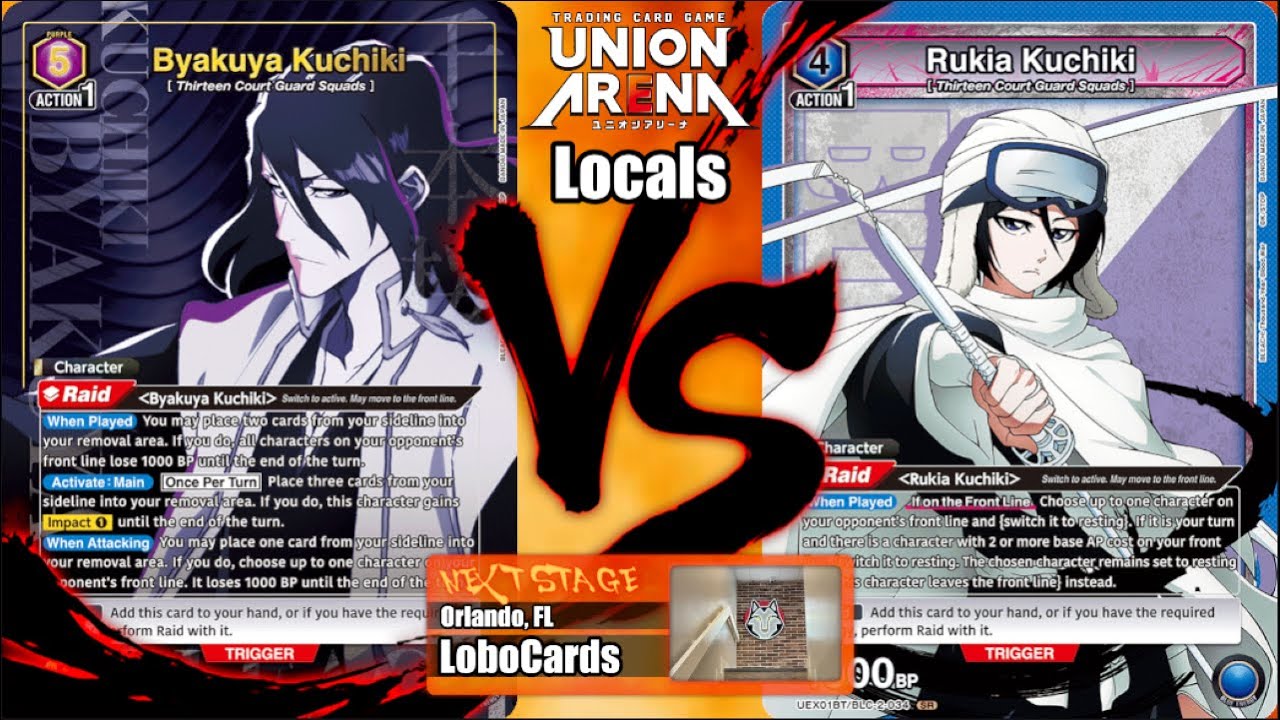 Union Arena: Purple Byakuya vs Blue Rukia (Offline Locals) - YouTube