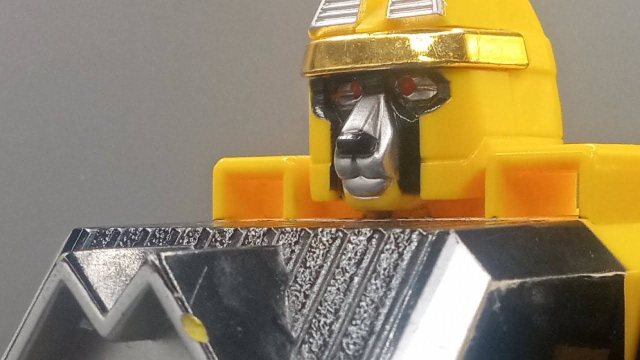 Vintage Mighty Morphin Power Rangers 1995 Deluxe Yellow SHOGUN MEGAZORD ...