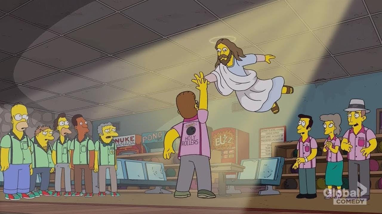 Ned high fives Jesus | Homer Bart - YouTube