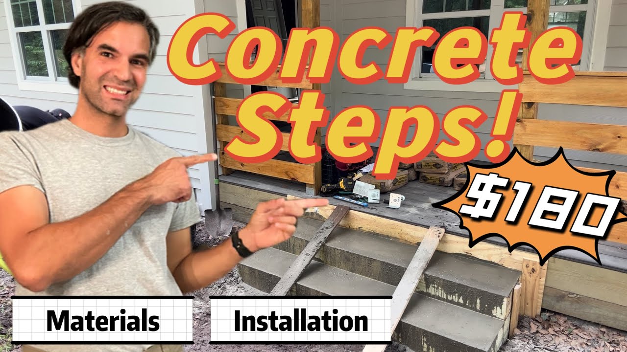 Concrete steps installation, materials and tools required| Concrete ...