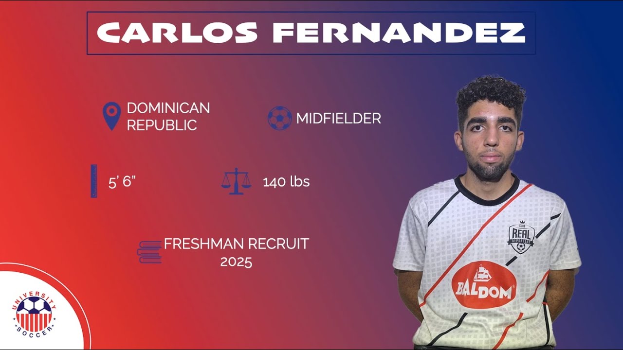 University Soccer - Carlos Fernandez ⚽🇩🇴 - Midfielder - Fall '26 - YouTube