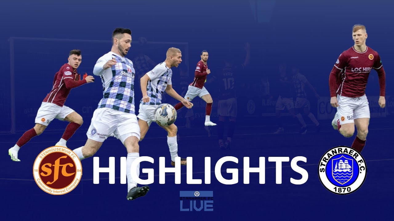 Highlights | Stenhousemuir 1-0 Stranraer, 20th January 2024 - YouTube