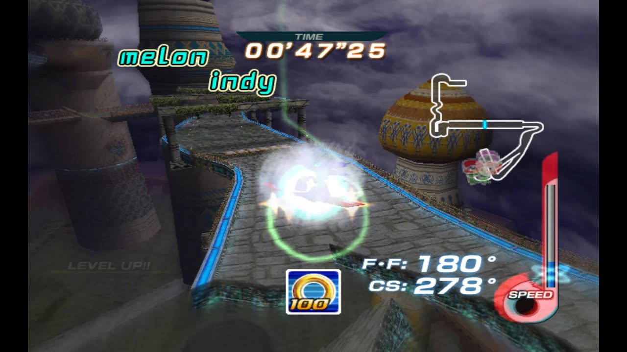 Sonic Riders- Babylon Garden - Sonic (High Booster) 2:36:78 - YouTube