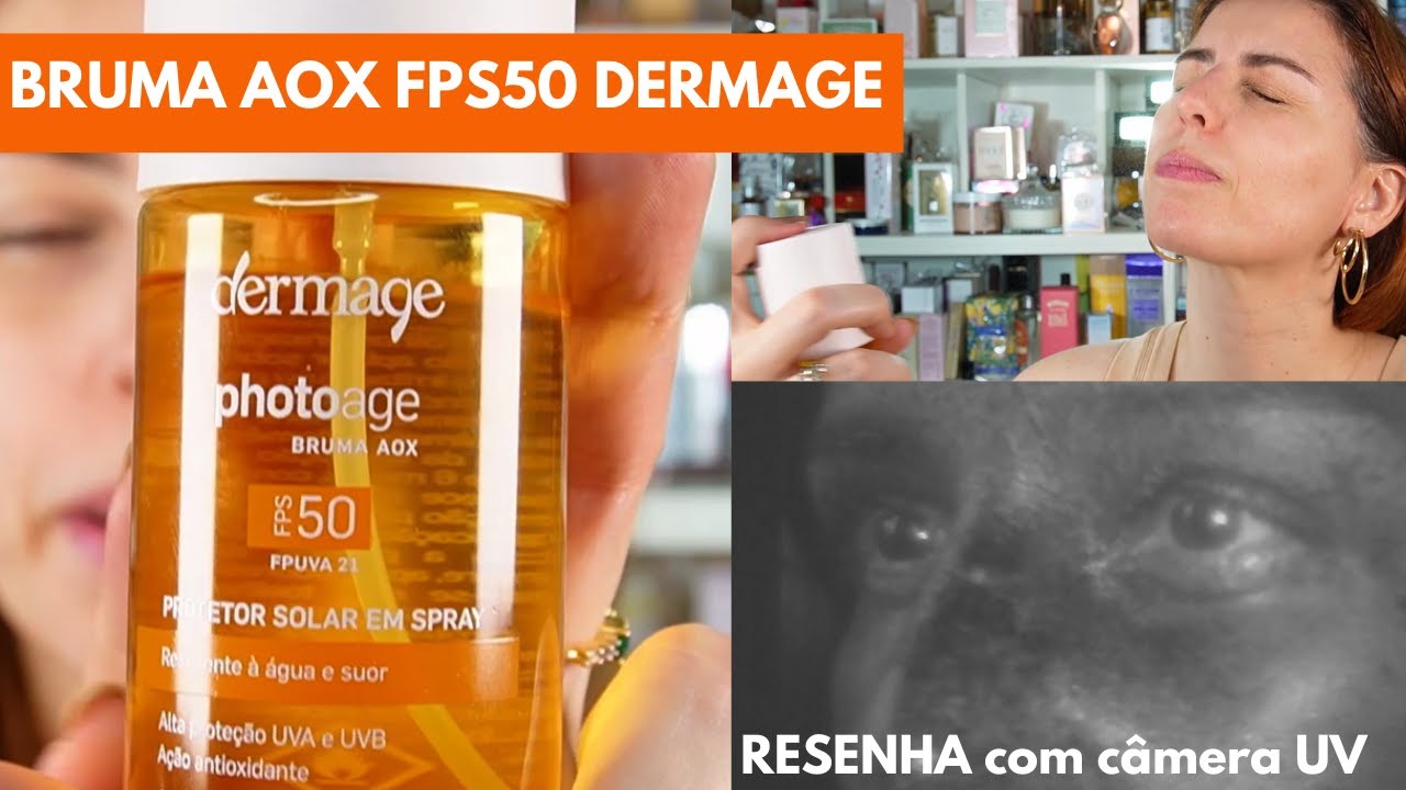 Photoage Bruma AOX FPS50 Dermage - resenha de protetor solar em bruma ...