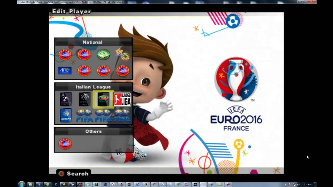 PES 2016 PS2 EURO 2016 - YouTube