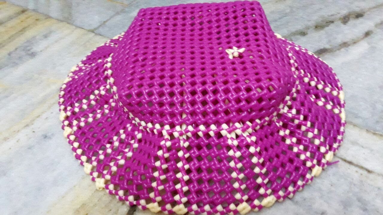 New Model Plastic Wire Hat Step by Step Clear Tutorial (2/2) in Tamil ...
