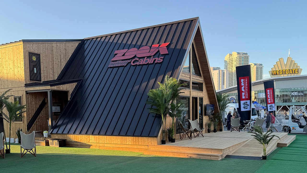Zook Cabins A-Frame Debuts At IBS - YouTube