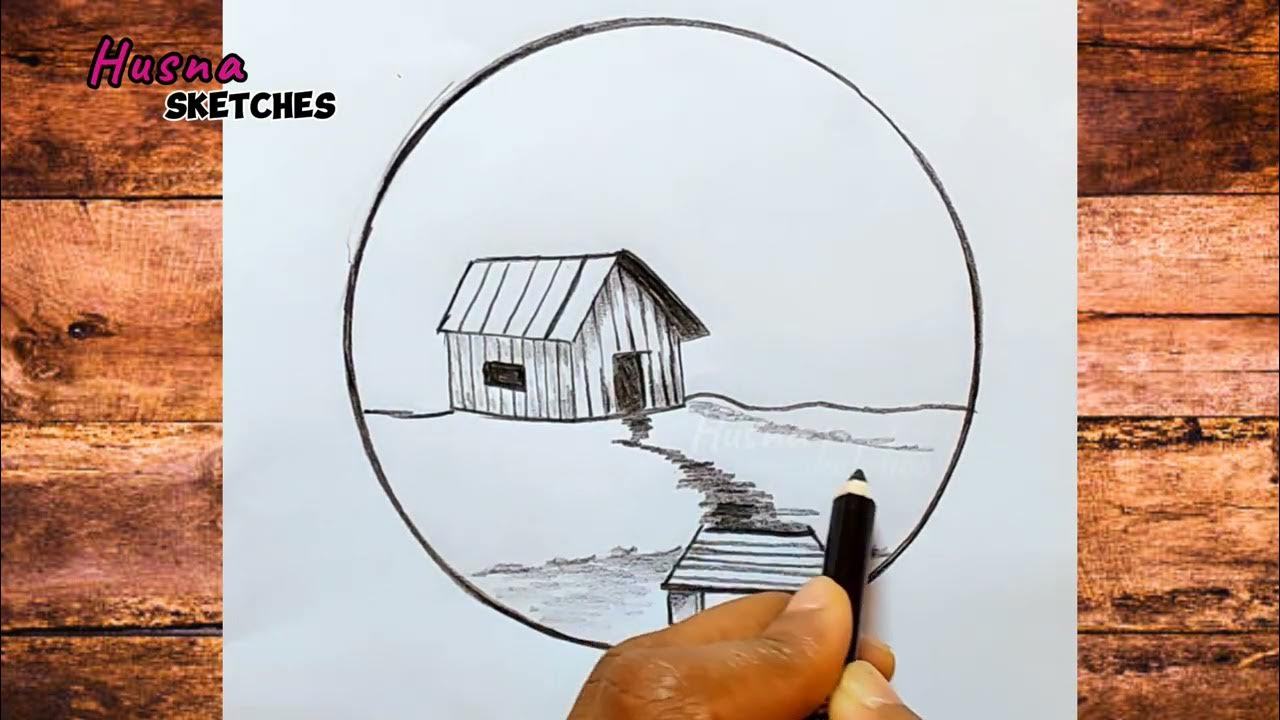 Easy circle drawing ||Circle drawing for beginneres ||Pencil drawing ...