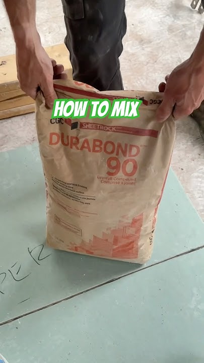 How to mix durabond 90 for beginners #diy #drywall #foryou #construction #fyp #howto - YouTube