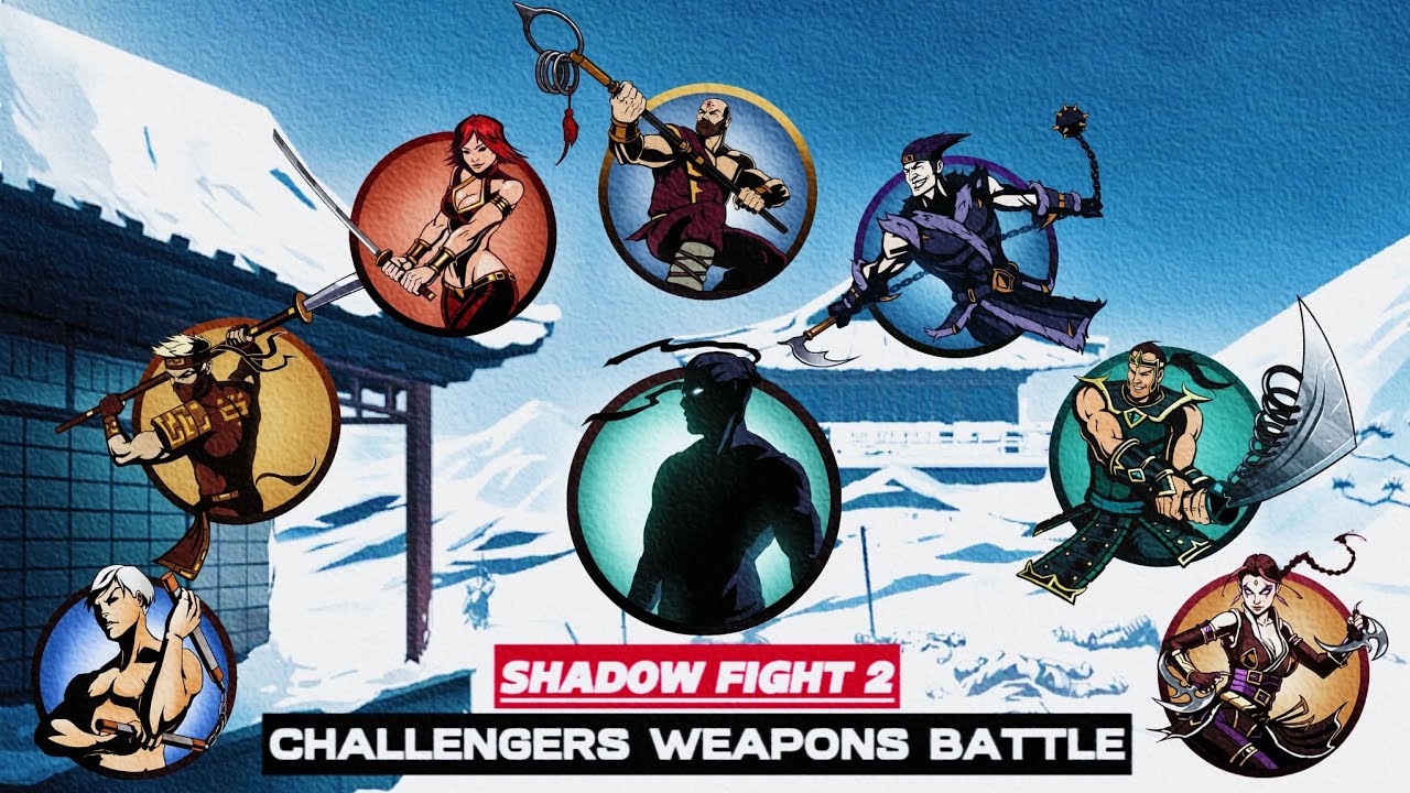 SHADOW FIGHT 2 ( SE ) : CHALLENGERS WEAPONS BATTLE 🗿🍷 ( #shadowfight2 # ...