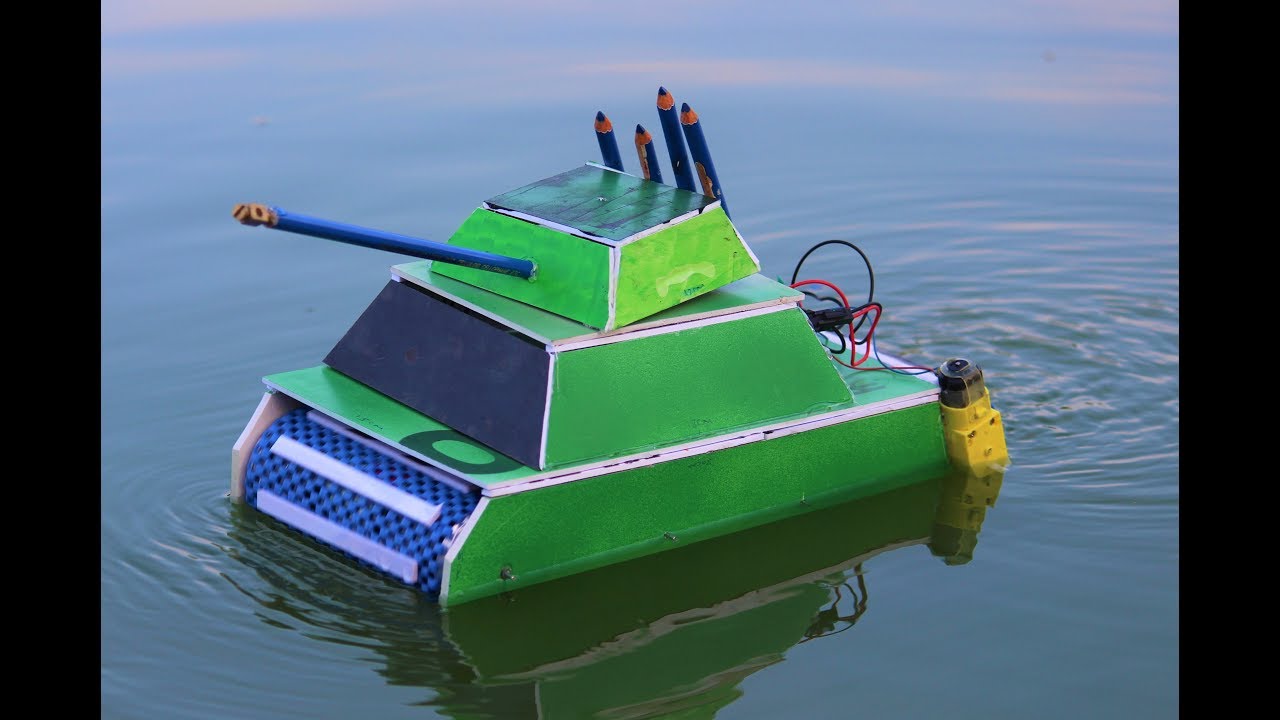 How To Make a Tank - Tank Driving On Water and Road - YouTube