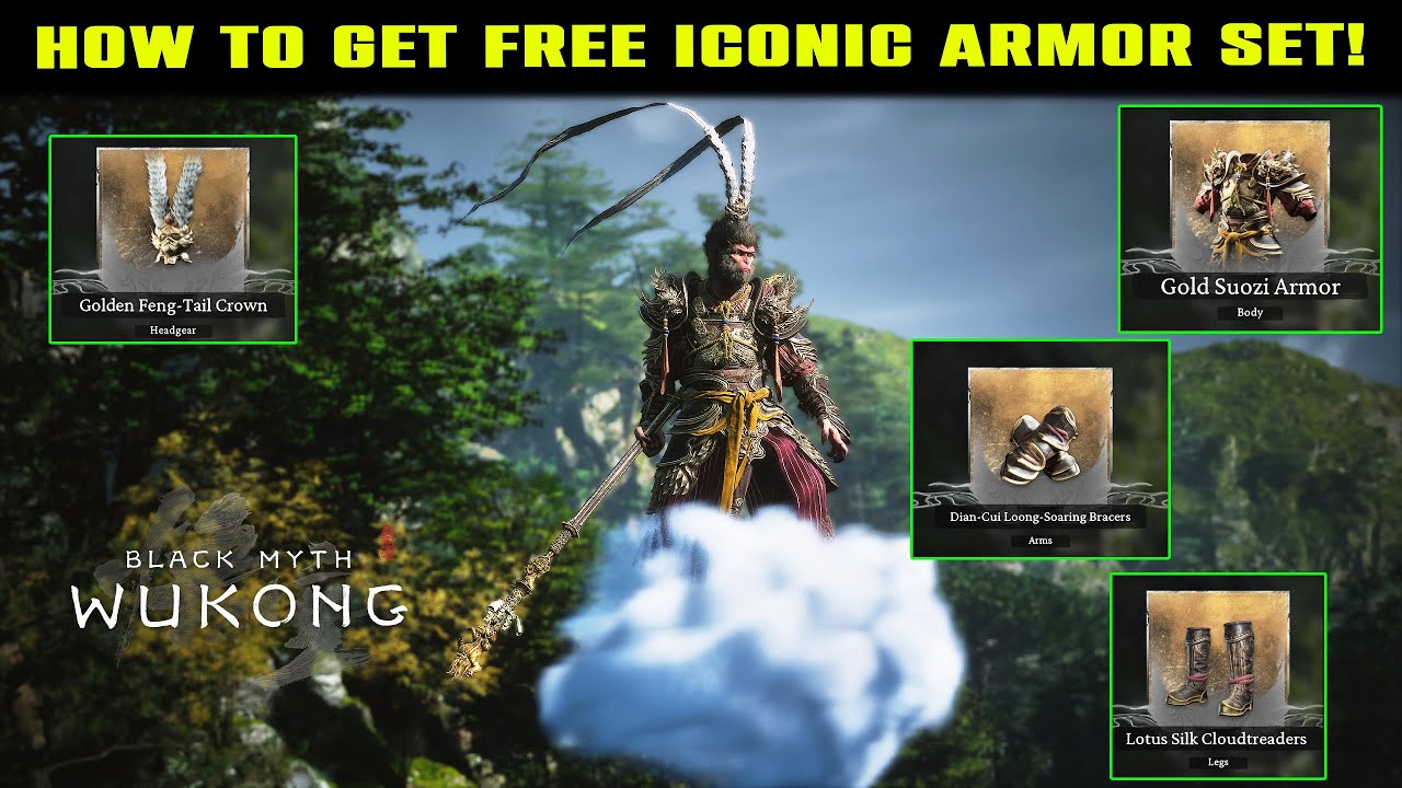 FREE ICONIC ARMOR SET | How to Get Gold Suozi Armor Set Location Guide ...