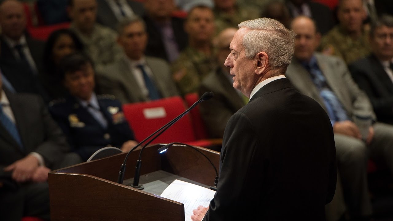 Gen. James Mattis - First Address to Pentagon Staff - YouTube