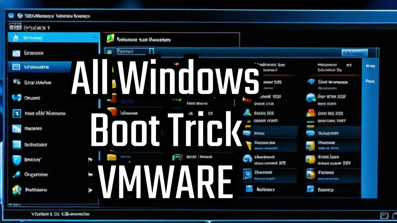Unlock Boot Menu Trick for All Windows Versions in VMware - YouTube