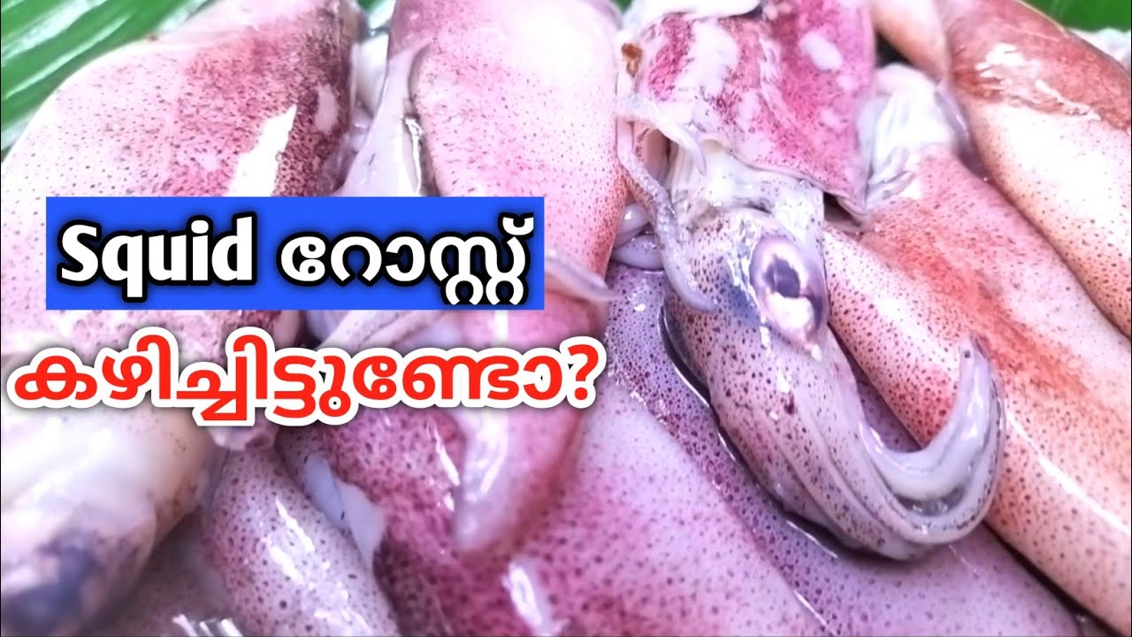 Koonthal roast kerala style| squid roast recipe in malayalam - YouTube
