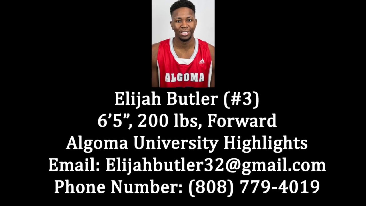 Elijah (EJ) Butler #3 University Basketball Highlights - YouTube