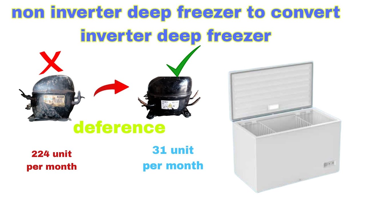 How to convert non inverter to inverter deep freezer Usman cooling ...