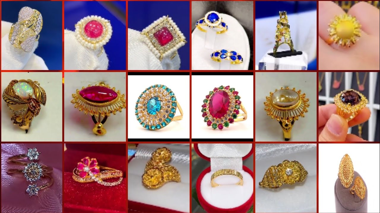 Most Beautiful Gold Ring Designs For girls/ diamond ring/Gold ring ...