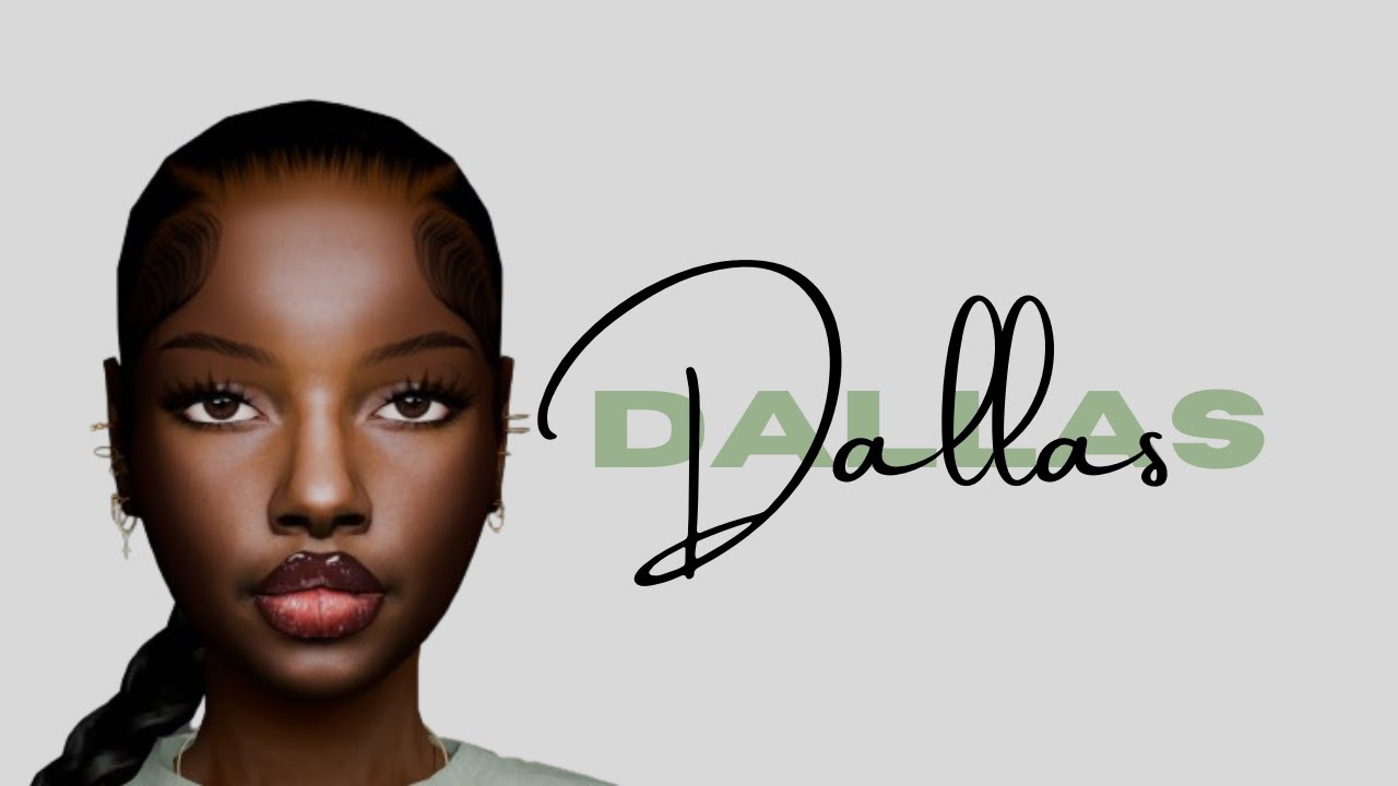 Sims 4 CAS | Dallas + CC LINKS - YouTube