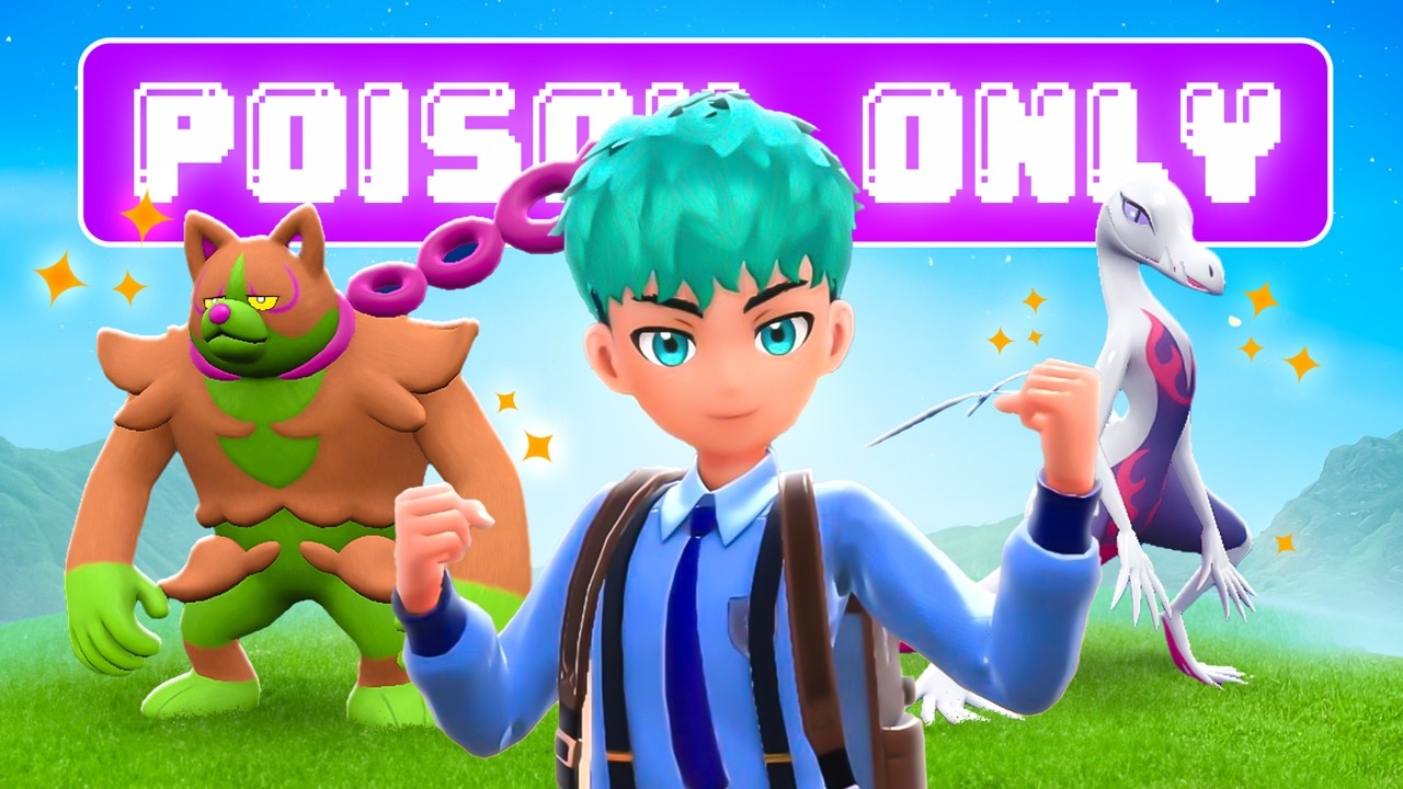 Can I Beat Pokémon Scarlet Using Only FULL ODDS Shiny POISON TYPES ...