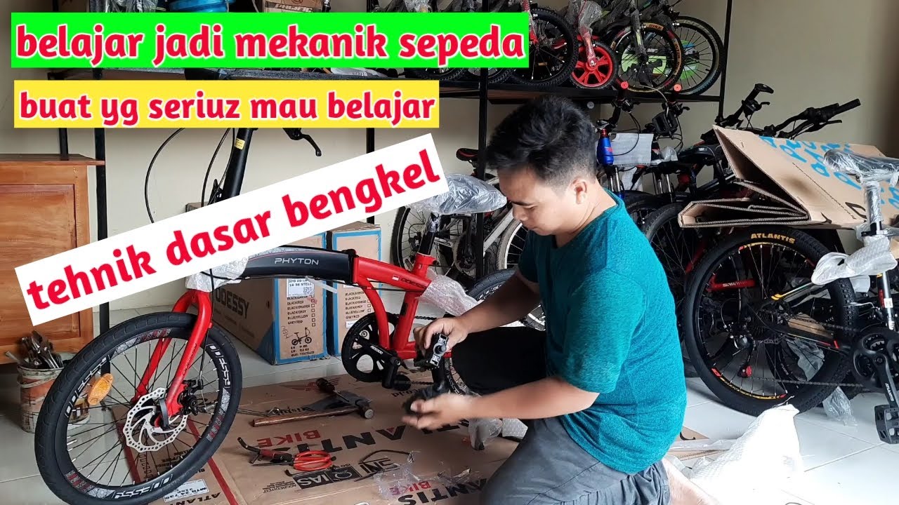 belajar menjadi bengkel/buat yg seriuz menjadi mekanik sepeda - YouTube
