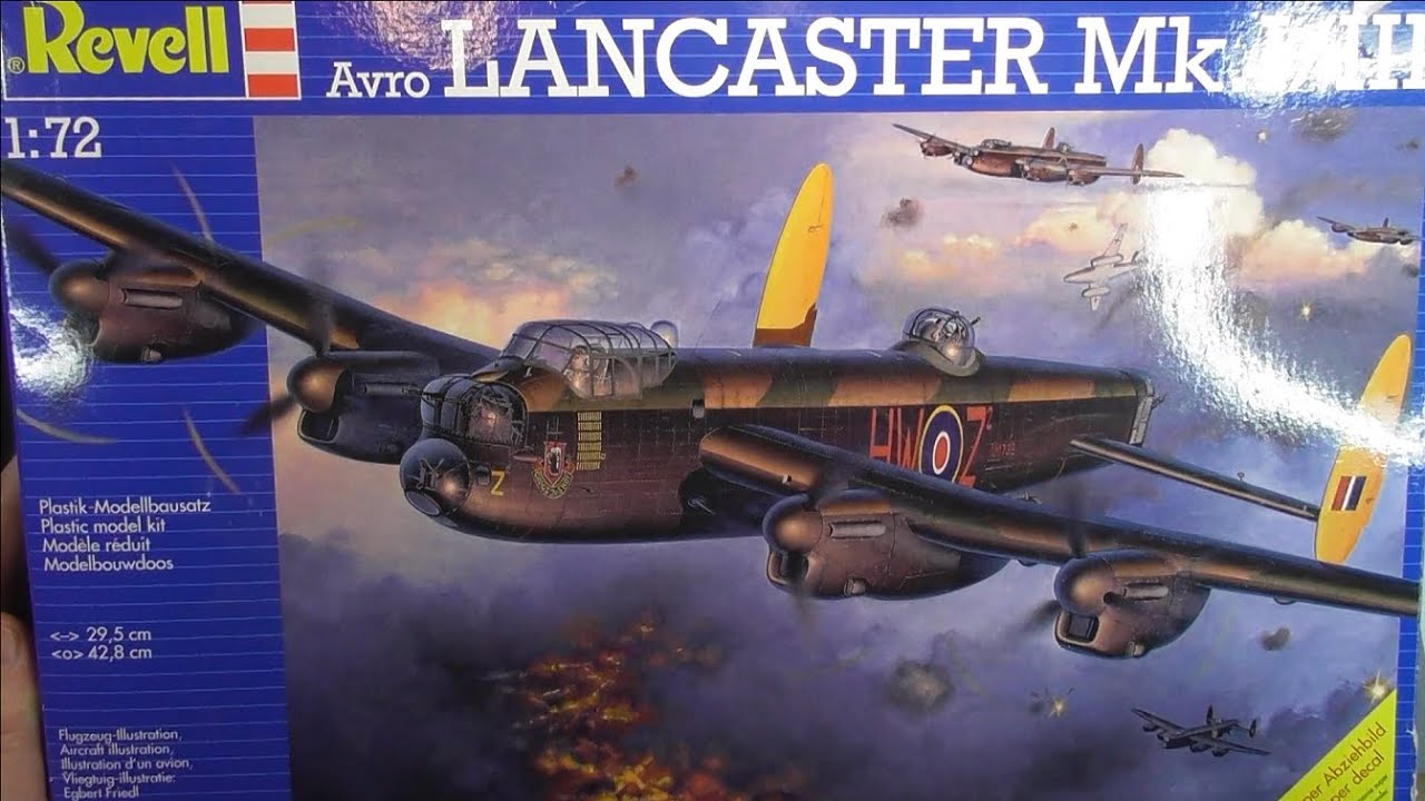 Avro Lancaster Mk.I/III 1:72 Revell - Unboxing - YouTube