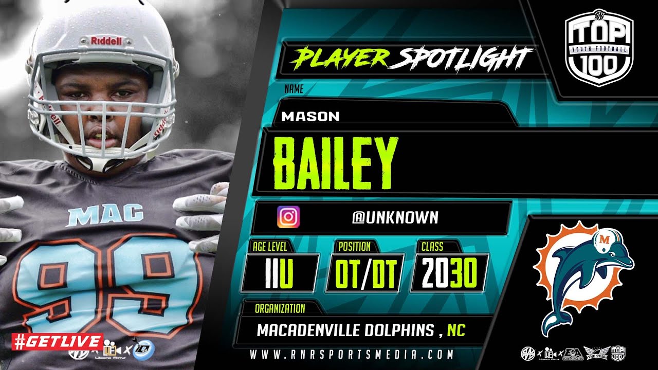 Future 1st round pick? 2030 | OT MASON BAILEY of the MAC Dolphins at ...