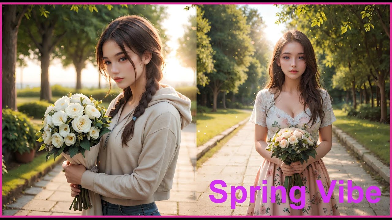 [4K] Spring Vibe 15 | AI LOOKBOOK - YouTube