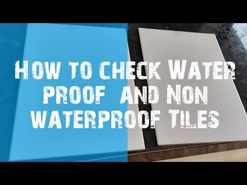 how to check tiles waterproof or not at home| how to check tiles ...