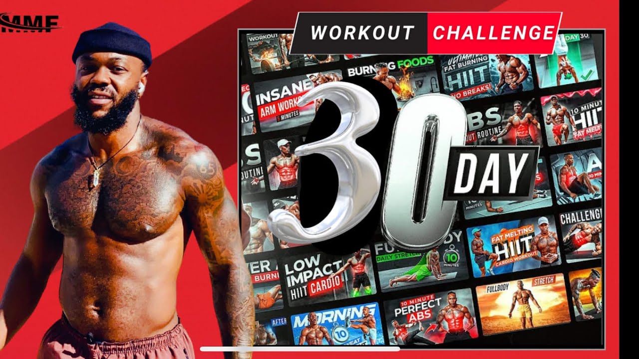 Get Fit At Home: 30 Day Workout Plan (No Equipment) Resistance band ...