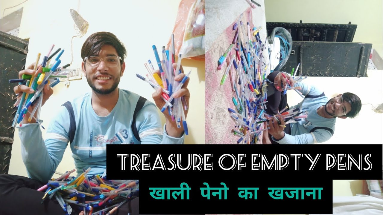 पूरी दुनिया में सबसे ज्यादा खाली पेन मेरे पास है। I Reuse of waste pen ...