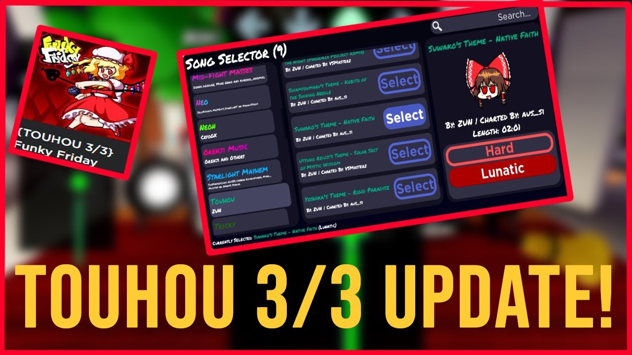 FUNKY FRIDAY TOUHOU 3/3 UPDATE - YouTube