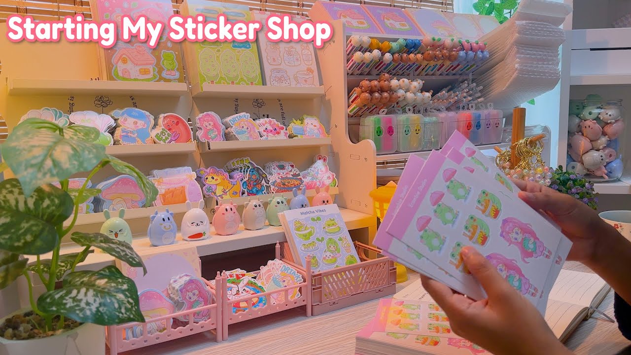 I Started My Own Small Business at Home 🌸📦 | Sticker shop | Dream Come ...