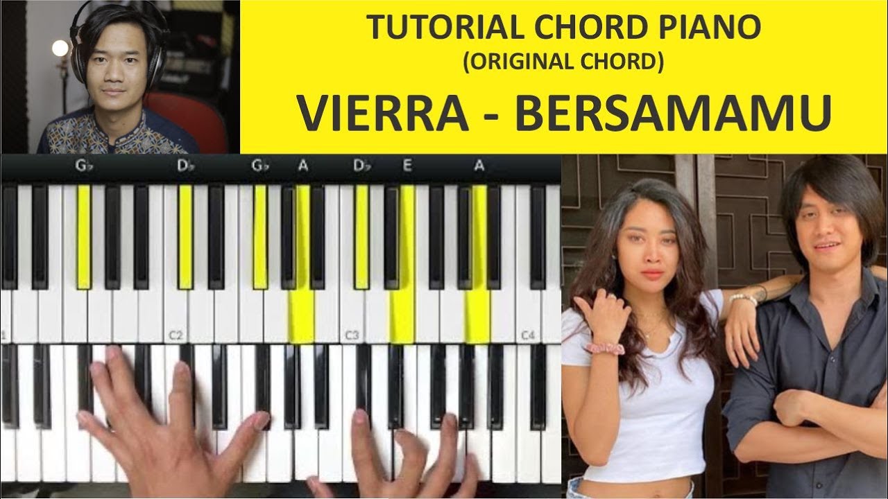 Tutorial Piano Keyboard Vierra - Bersamamu (Chord Asli) - YouTube