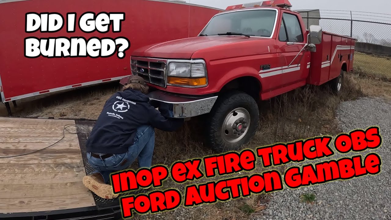 I went all in on a non running OBS Ford F350 fire truck | Did I get ...