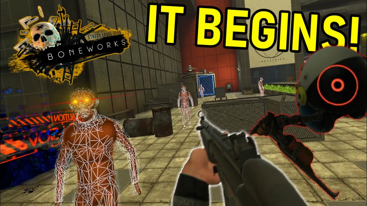 Encountering NULLBODIES, TURRETS, & HEADCRABS??? | BONEWORKS ...