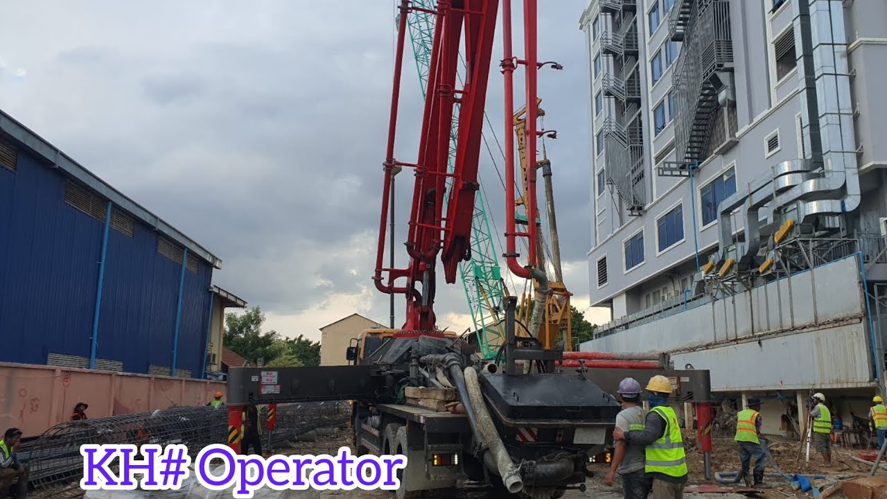 The new video pouring the concrete activities with the structure Bore ...