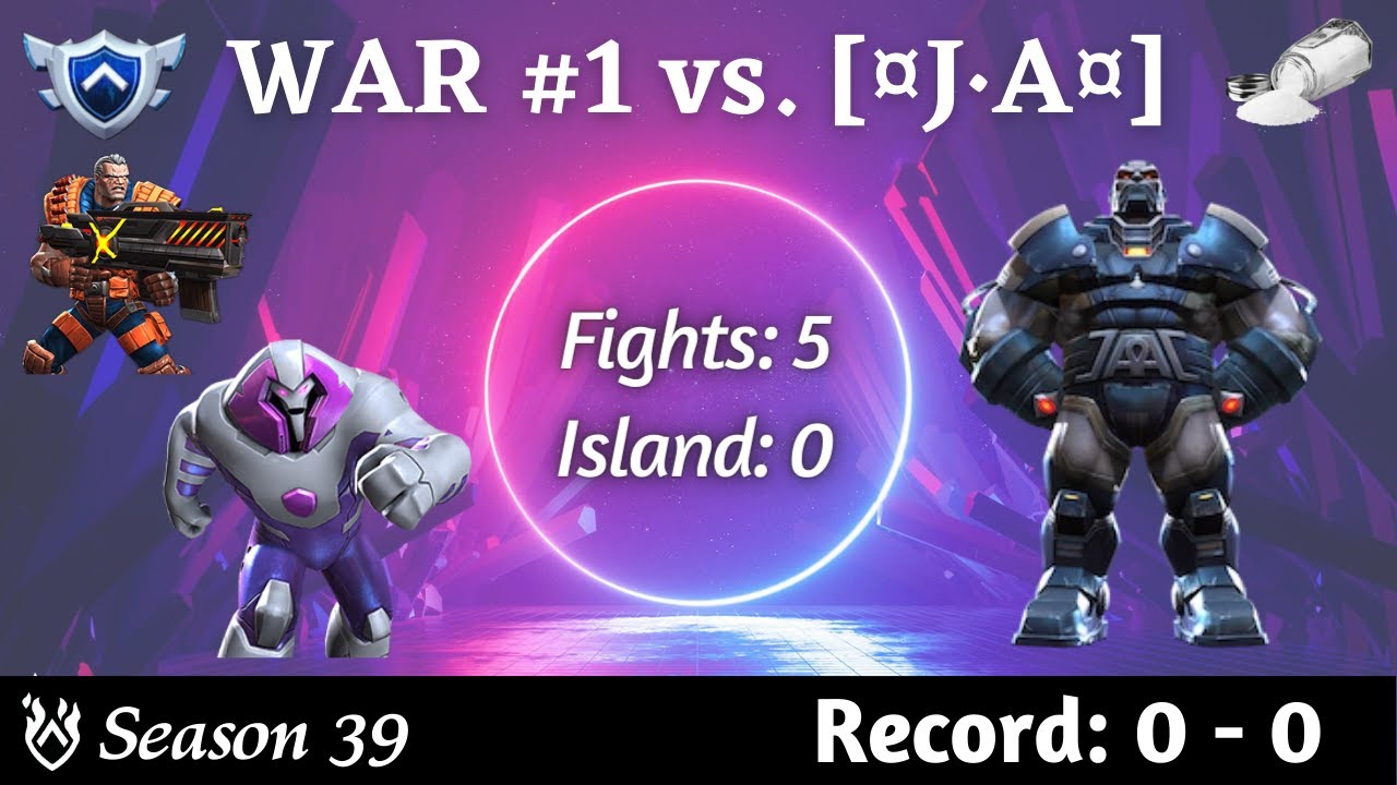 MCOC: AW - Season 39 War 1 - First War Back In Masters? - YouTube