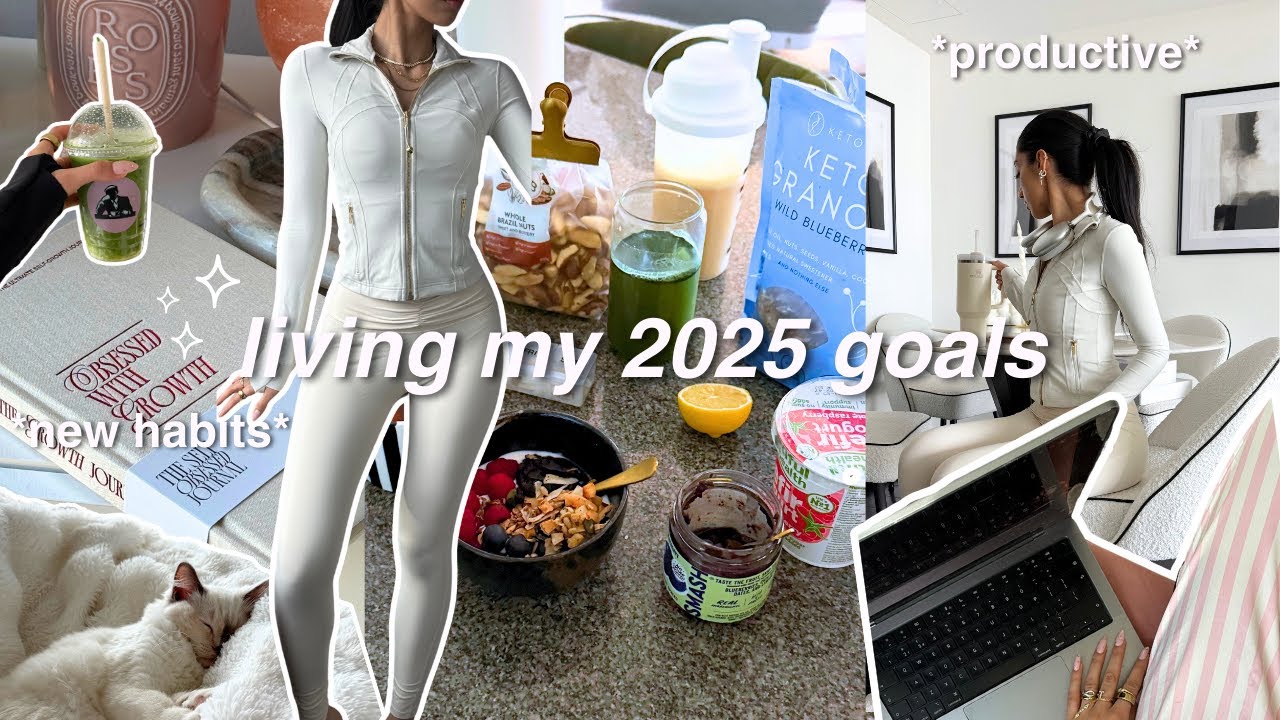 day in the life of a girl achieving her 2025 goals | pilates ...