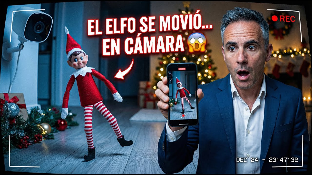 Puse una cámara al Elfo de Navidad… y se movió 😱 - YouTube