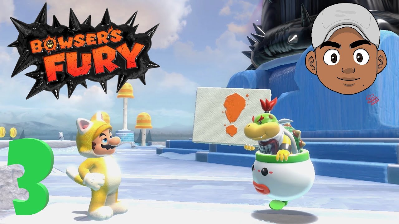 Mario and Bowser Jr. hit the ice - Bowser's Fury (Super Mario 3D World ...
