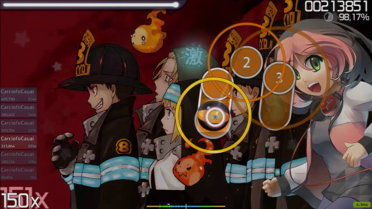 Fire Force OP " INFERNO " osu! Beatmap - YouTube